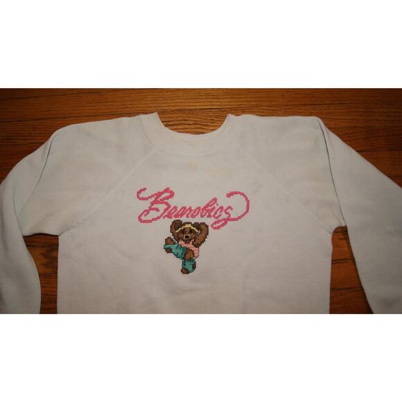 Pannill | Tops | Vintage 8s Bearobics Script Aerobics Bear Embroider ...